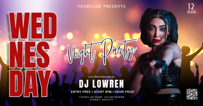 Copy of Black 3d Wednesday Night Party Gambar Bersama Facebook ...