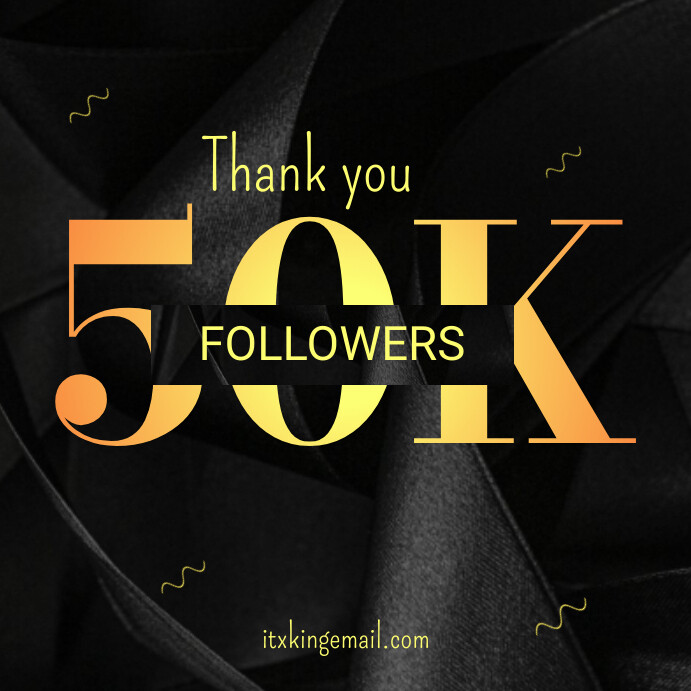 Copy of Black 50k Instagram Post | PosterMyWall