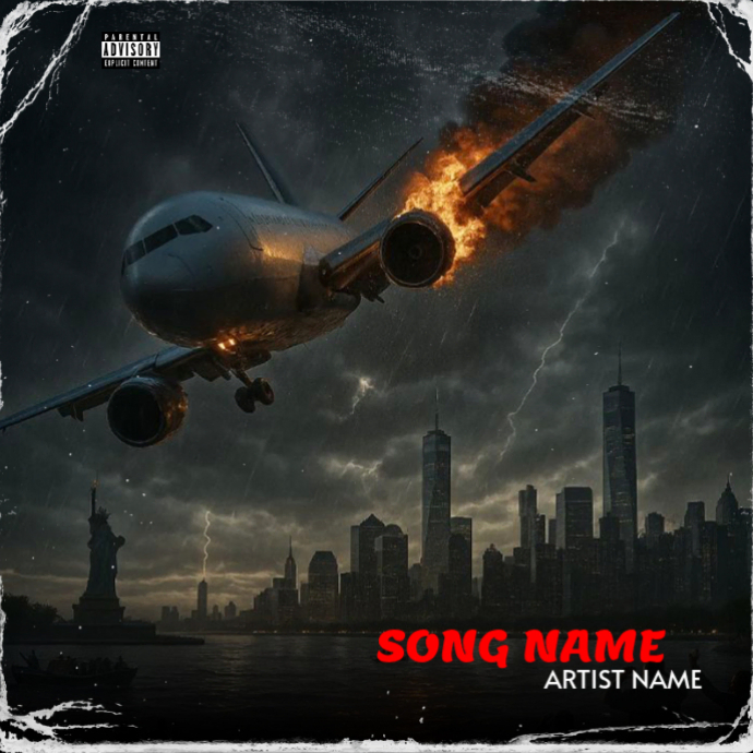 Black A Album Cover Template | PosterMyWall