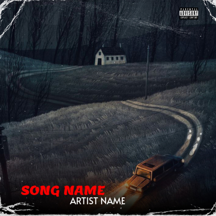 Black A Album Cover Template | PosterMyWall