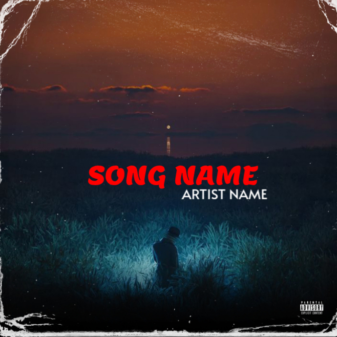 Black A Album Cover Template | PosterMyWall