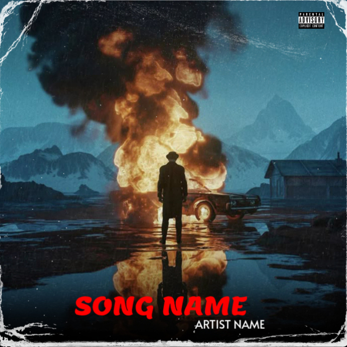 Black A Album Cover Template | PosterMyWall