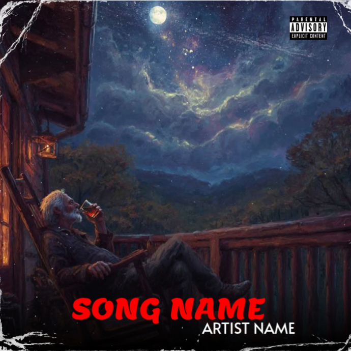 Black A Album Cover Template | PosterMyWall