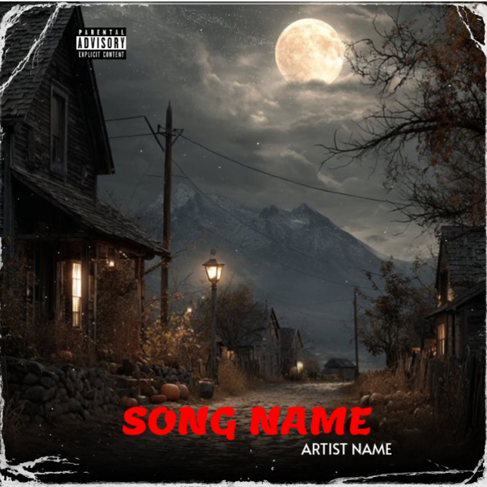 Black A Album Cover Template | PosterMyWall