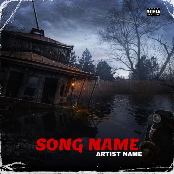 Black A Album Cover Template | PosterMyWall
