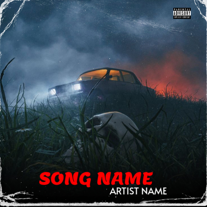 Black A Album Cover Template | PosterMyWall