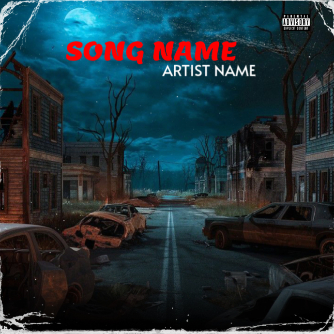 Black A Album Cover Template | PosterMyWall