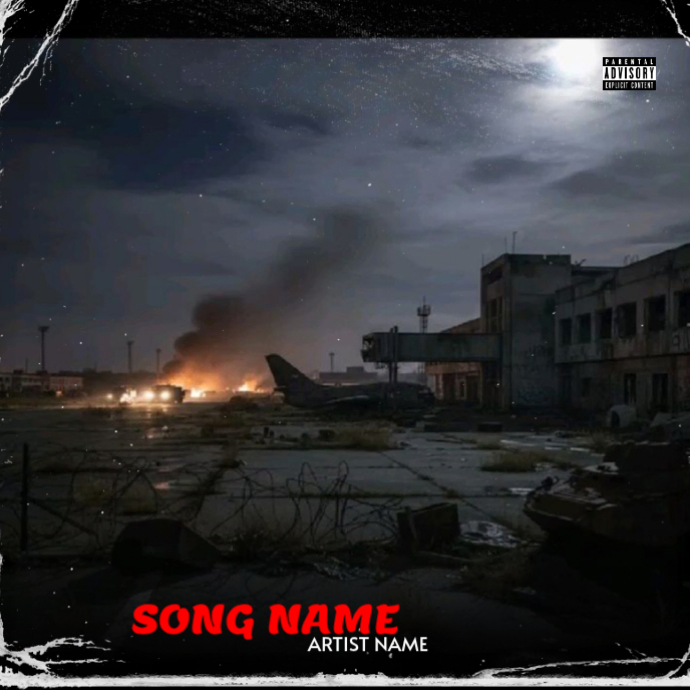 Black A Album Cover Template | PosterMyWall