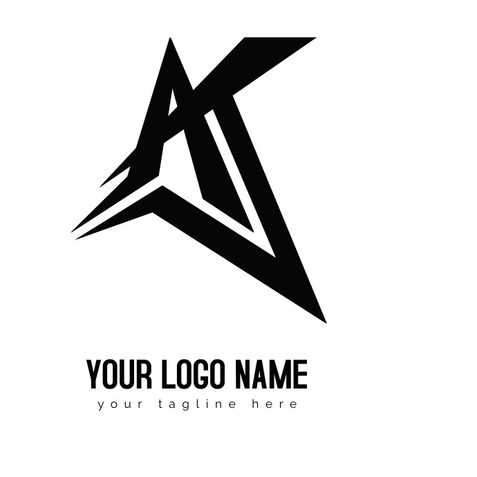 Black A letter illustration Template | PosterMyWall