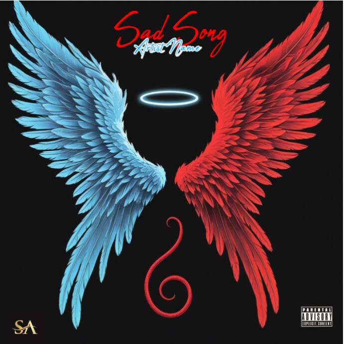 Black A Simbolic Album Cover Template | PosterMyWall