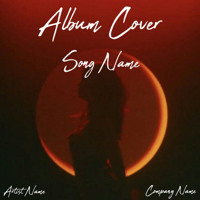 Black Abstract Album Cover Album Cover Template | PosterMyWall