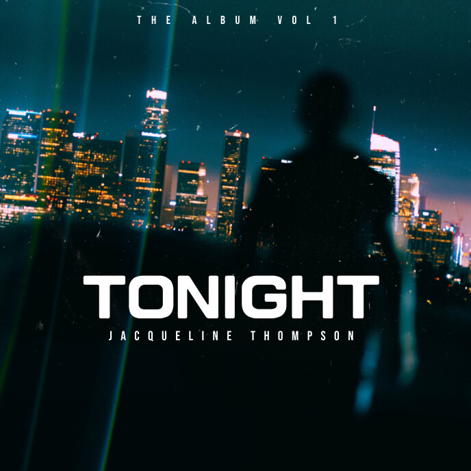 Black Abstract Album Cover Template | PosterMyWall