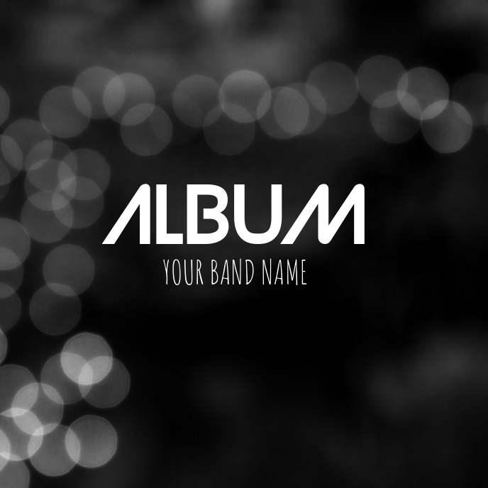 Copy of Black abstract Album cover flyer template | PosterMyWall
