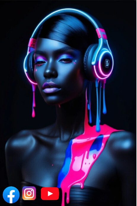 Black Abstract Dramatic Poster Template | PosterMyWall