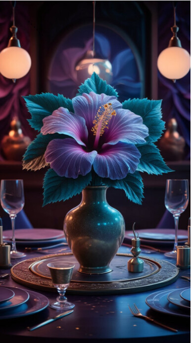 Black Abstract Flower Vase Templates Digital | PosterMyWall