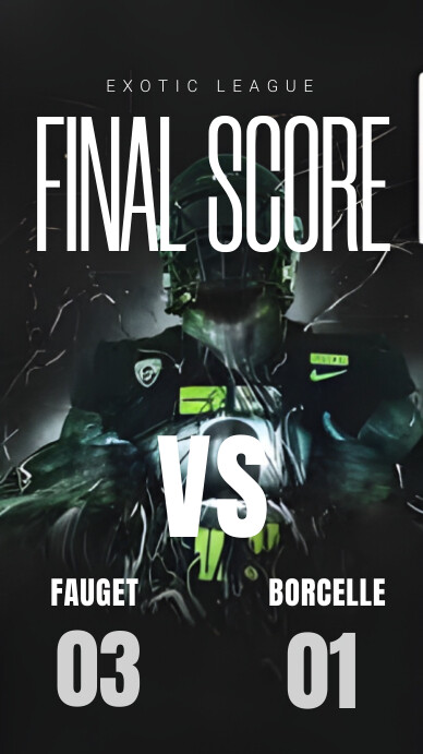 Black Abstract Match Score Board Digital Dis Template | PosterMyWall