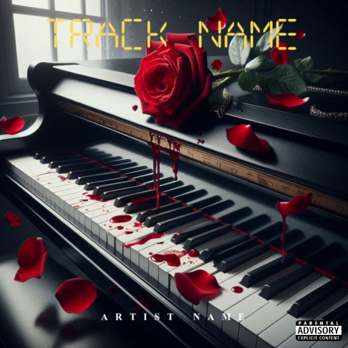Black Abstract Music Album Cover Album Cover Template | PosterMyWall
