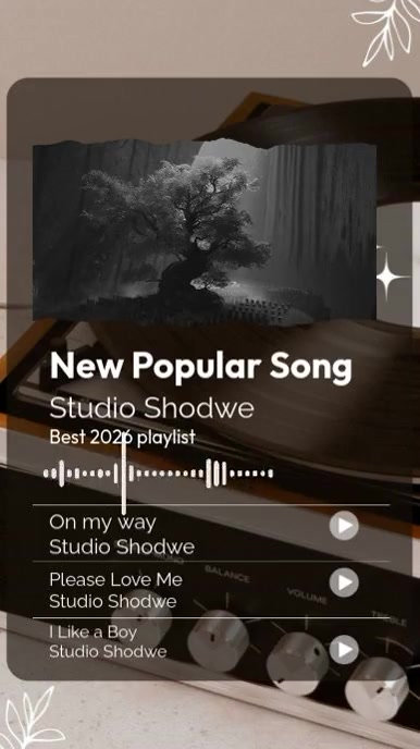 Copy of Black Abstract Music Playlist Instagram Story | PosterMyWall