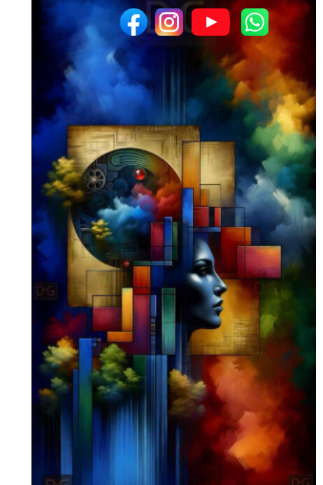 Copy of Black Abstract Painting Poster | PosterMyWall