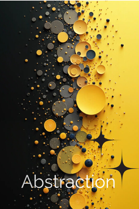 Black Abstraction Plakat Template | PosterMyWall