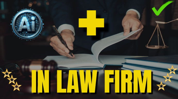 Black AI in Law Firms YouTube Thumbnail Template | PosterMyWall