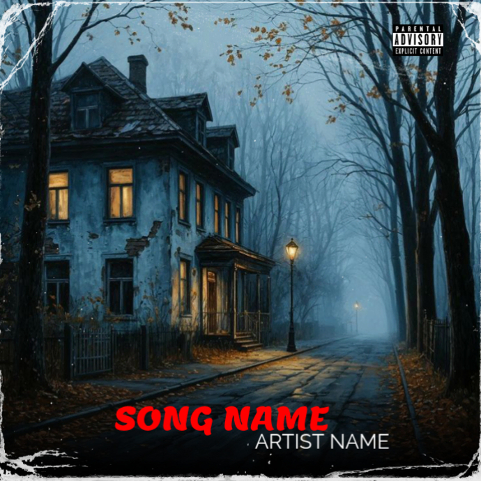 Plantilla de Black Al Album Cover | PosterMyWall