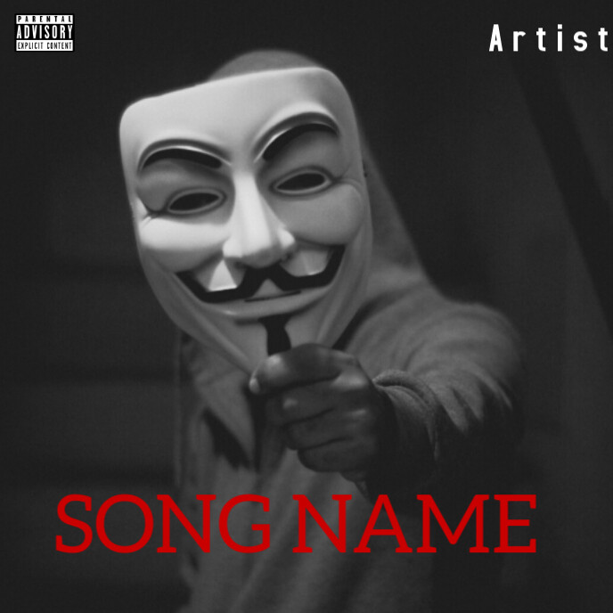 Black Album Album Cover Template | PosterMyWall