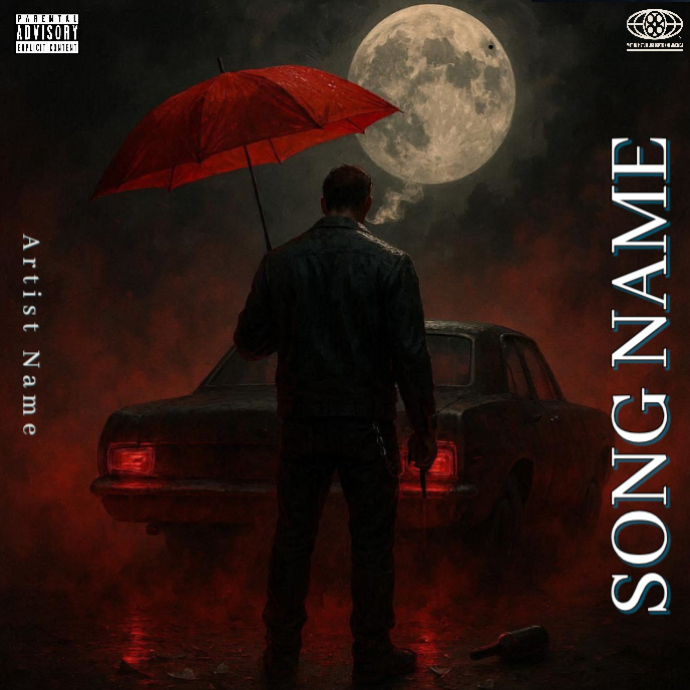 Black Album Cover Album Cover Template | PosterMyWall