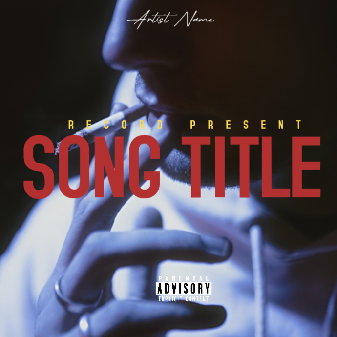 Black Album Cover Album Cover Template | PosterMyWall