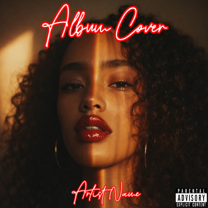 Black Album Cover Album Cover Template | PosterMyWall