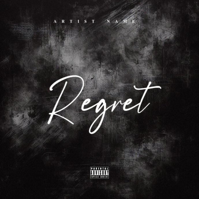 Black Album Cover Album Cover Template | PosterMyWall