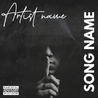 Black Album Cover Album Cover Template | PosterMyWall