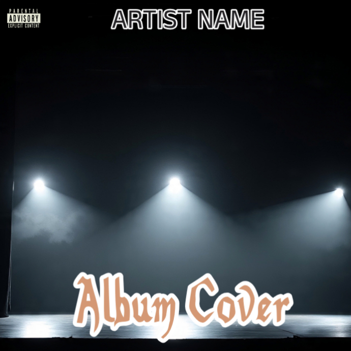 Black Album Cover Album Cover Template | PosterMyWall