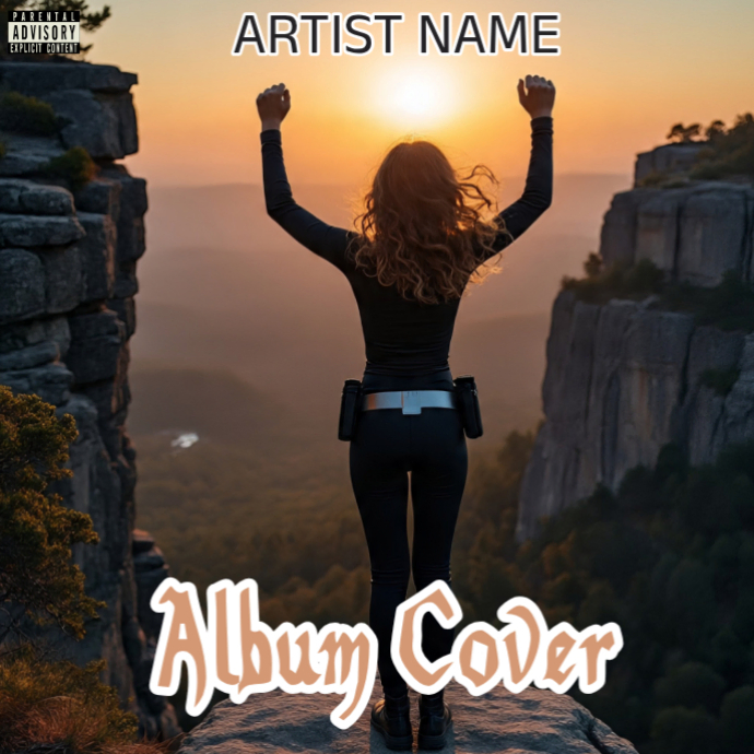 Black Album Cover Album Cover Template | PosterMyWall