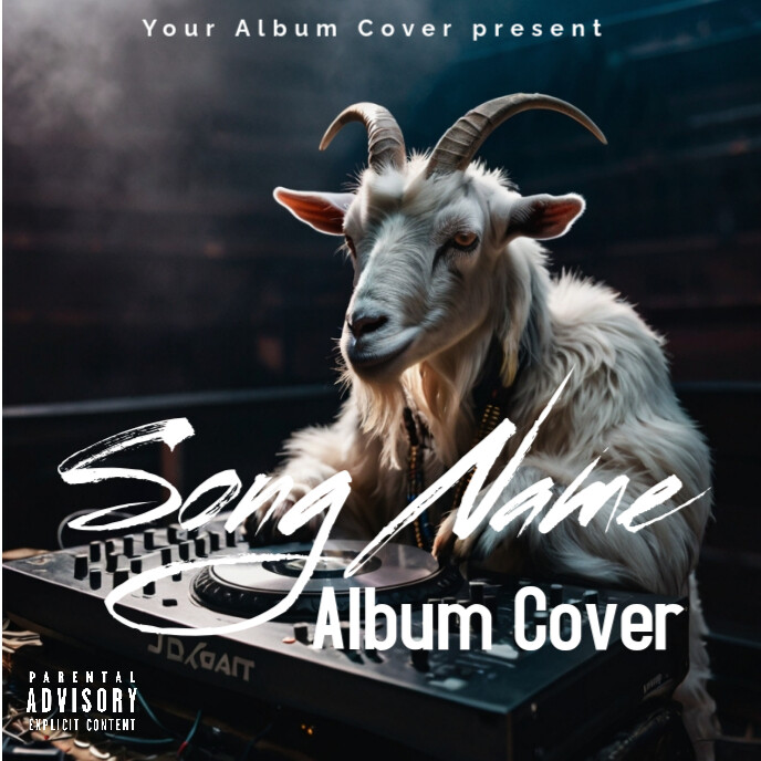 Black Album Cover Album Cover Template | PosterMyWall