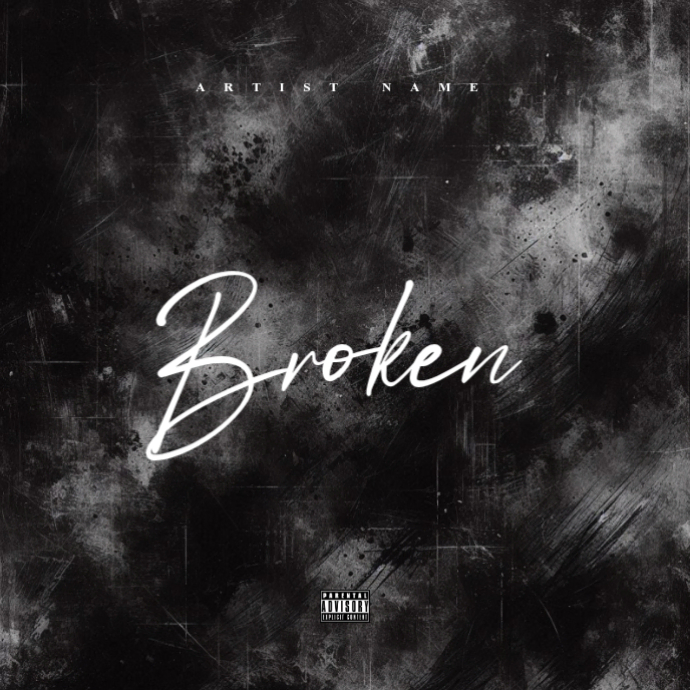 Black Album Cover Album Cover Template | PosterMyWall