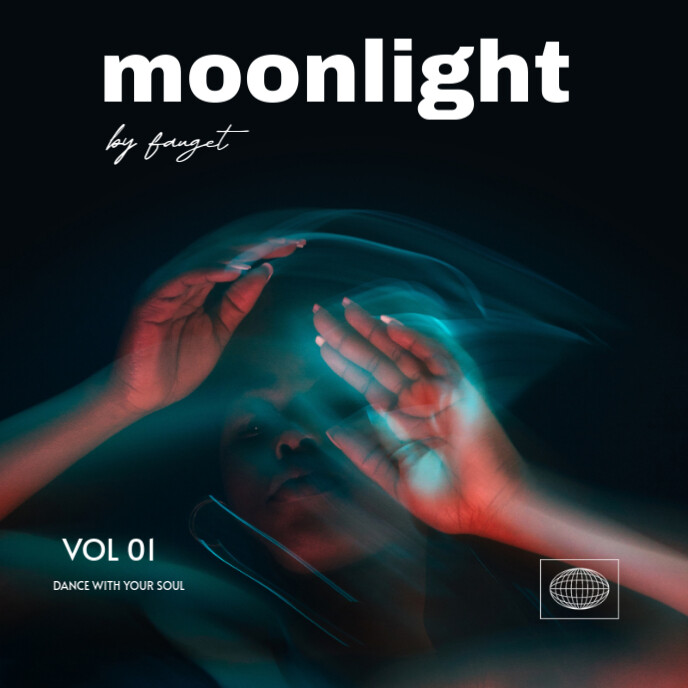 Black Moonlight Album Cover Template | PosterMyWall