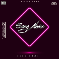 Black Album Cover Album Cover Template | PosterMyWall