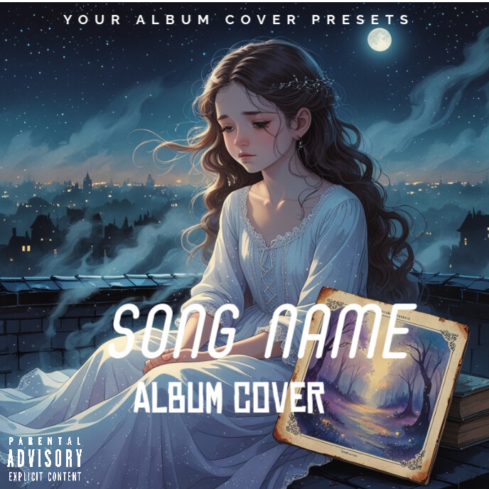 Copy of Black Album Cover Album Cover | PosterMyWall