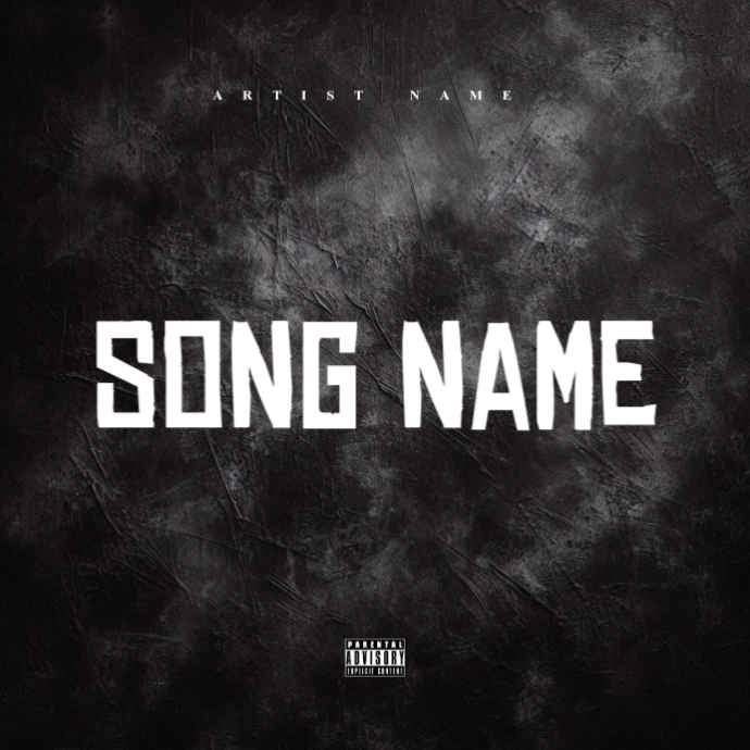 Black Album Cover Album Cover Template | PosterMyWall