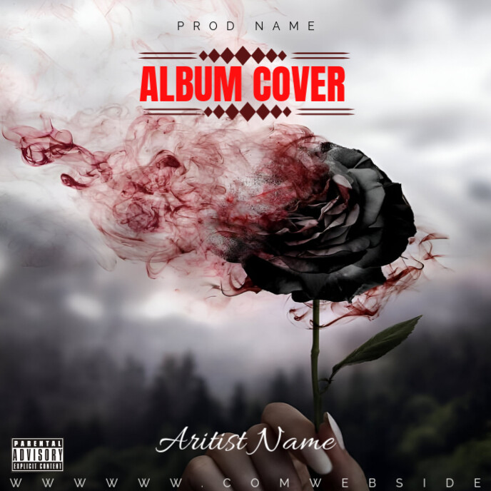 Black Album Cover Album Cover Template | PosterMyWall