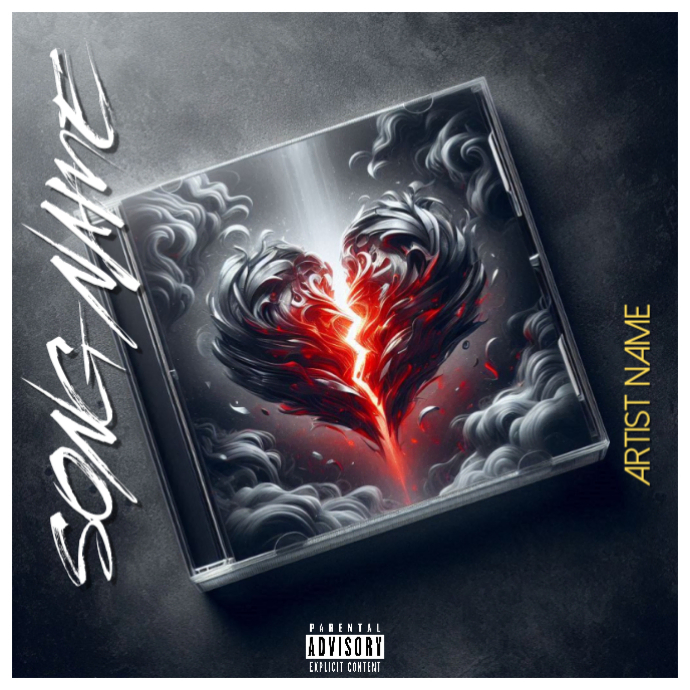 Black Album Cover Album Cover Template | PosterMyWall