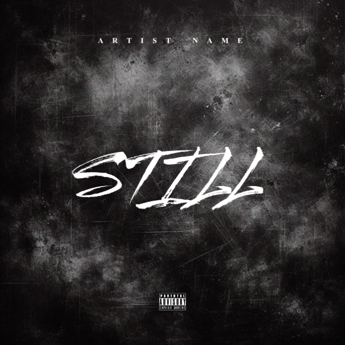 Black Album Cover Album Cover Template | PosterMyWall