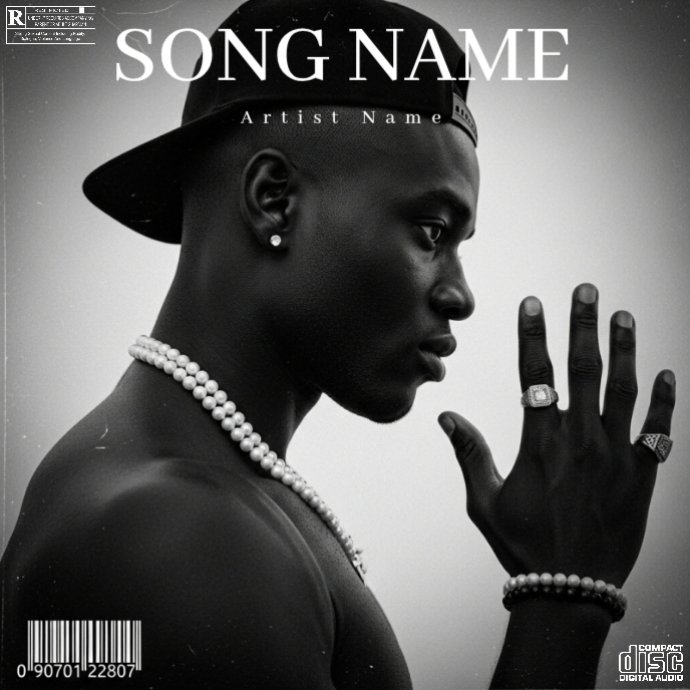 Black Album Cover Album Cover Template | PosterMyWall