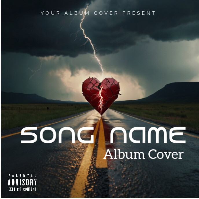 Black Album Cover Album Cover Template | PosterMyWall