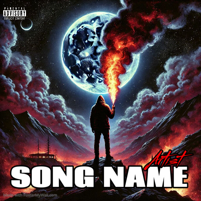 Copy of Black Album Cover Alone Album Cover Album Cover | PosterMyWall