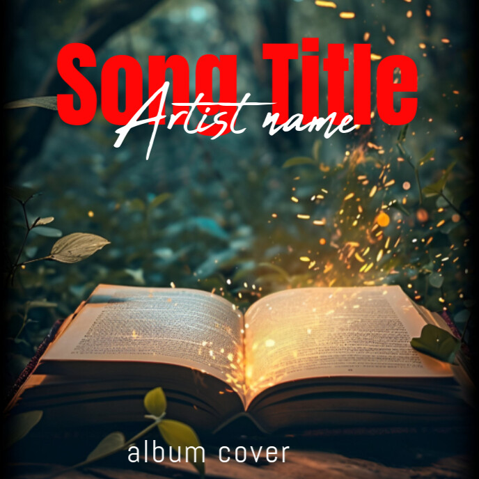 Black Album Cover Art Design Album Cover Template | PosterMyWall