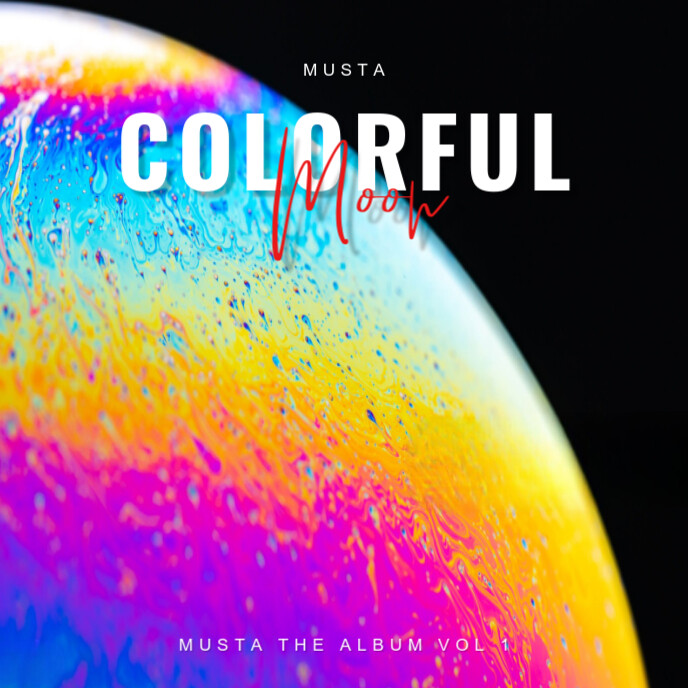 Black Album Cover Template | PosterMyWall