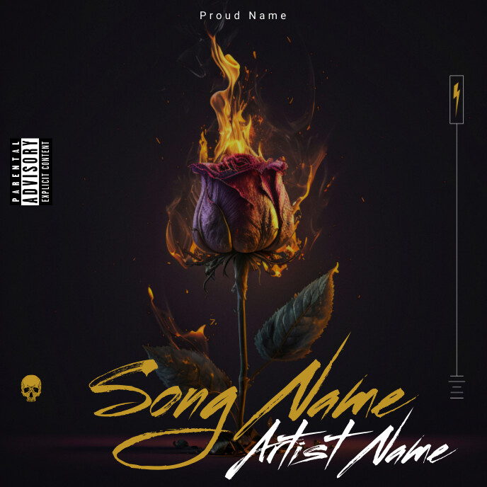 Modèle Black Album Cover | PosterMyWall