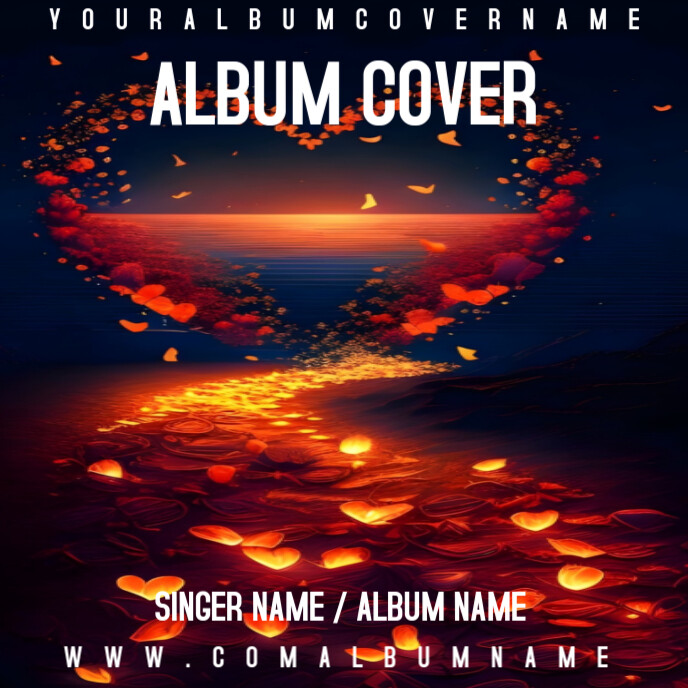 Black Album Cover Design Template Album Cover | PosterMyWall